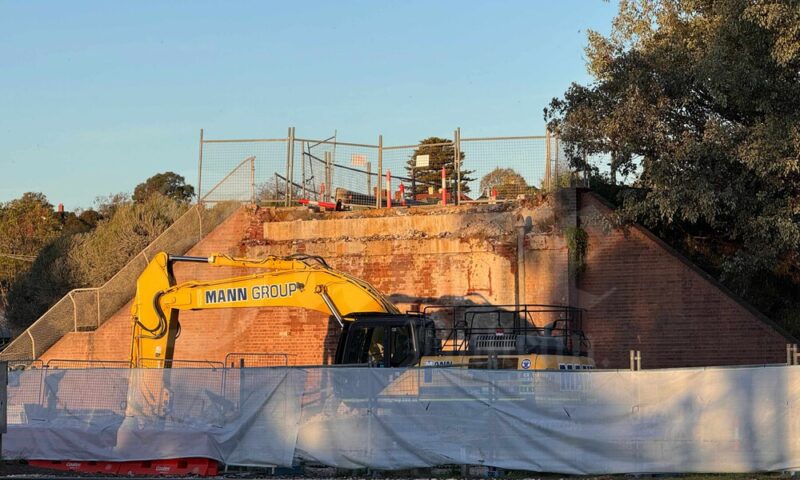 Watch: Junee's Kemp Street bridge demolished after 80 years