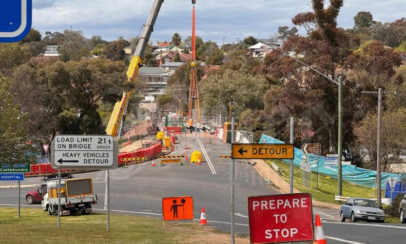 Watch: Junee's Kemp Street bridge demolished after 80 years