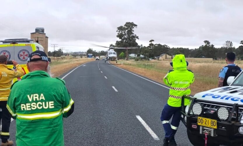Junee workers airlifted following horror high-speed crash