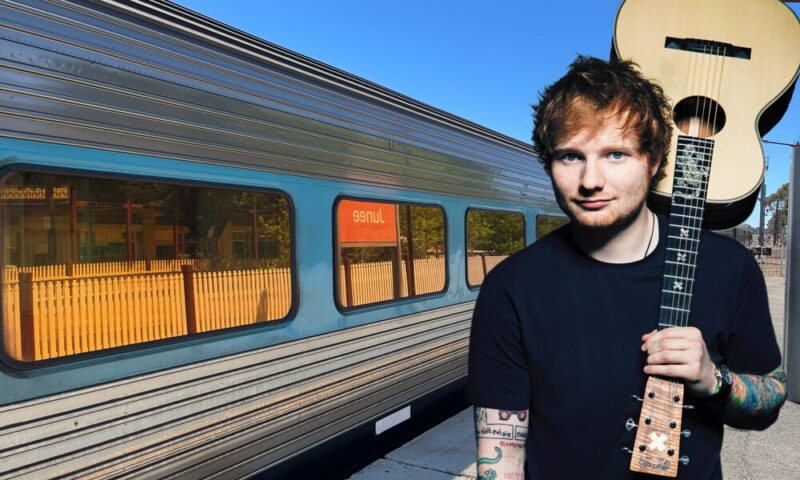 Ed Sheeran rolls into Junee on midnight train